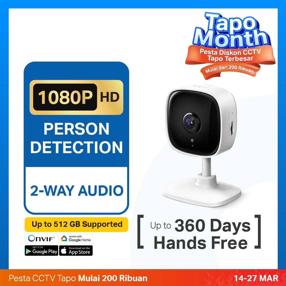 Tp-link Tapo C100 Home Security Wi-Fi Camera | Shopee Malaysia