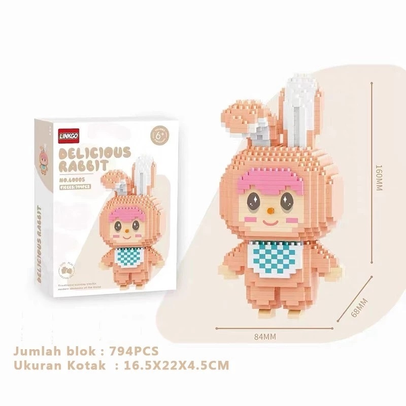 Nano Doll Shaped Construction Block Toys Mini Block Nano Building ...