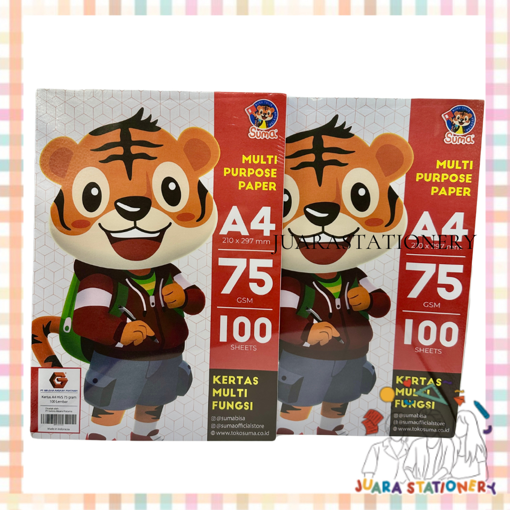 (1018) Hvs Suma A4 Paper 75gsm 100 sheets - HVS Paper 100 sheets HVS 50 ...