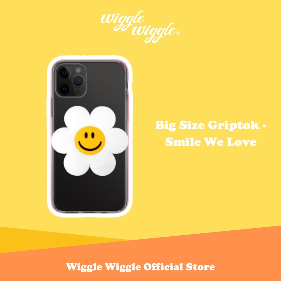 Wiggle Wiggle Big Size Griptok - Smile We Love Grip Tok Popsocket Aesthetic Hp | Shopee Malaysia
