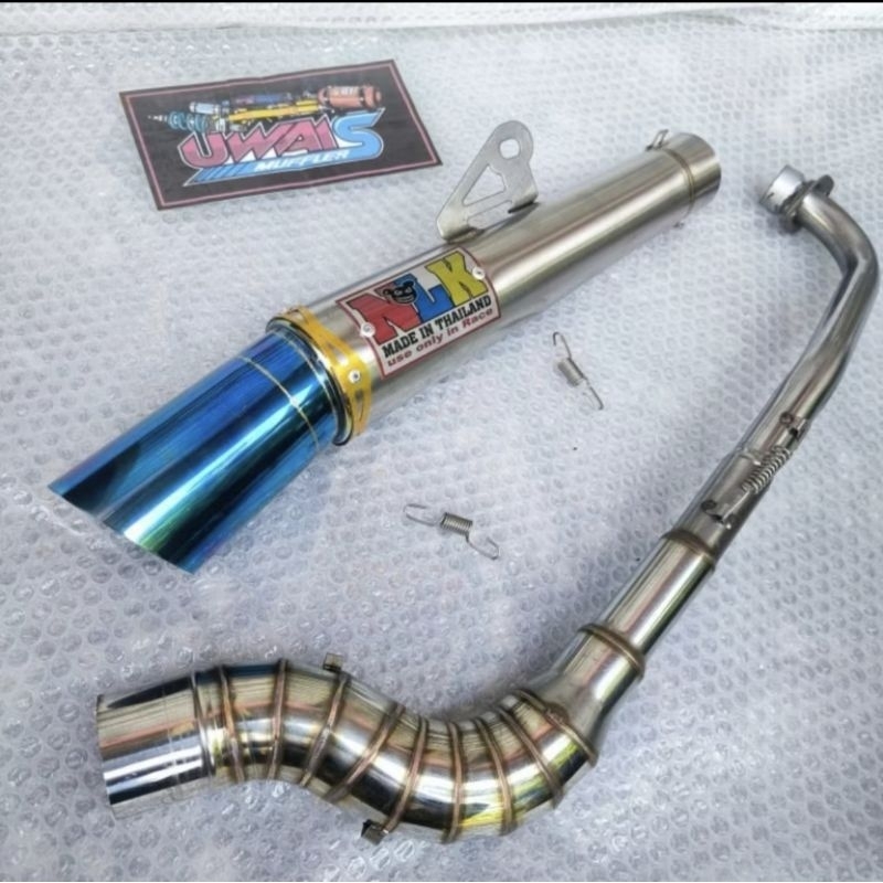 Ekzos EXHAUST NIk EXHAUST RACING OPEN FOR WAVE 100 WAVE 110/125 EX5 ...