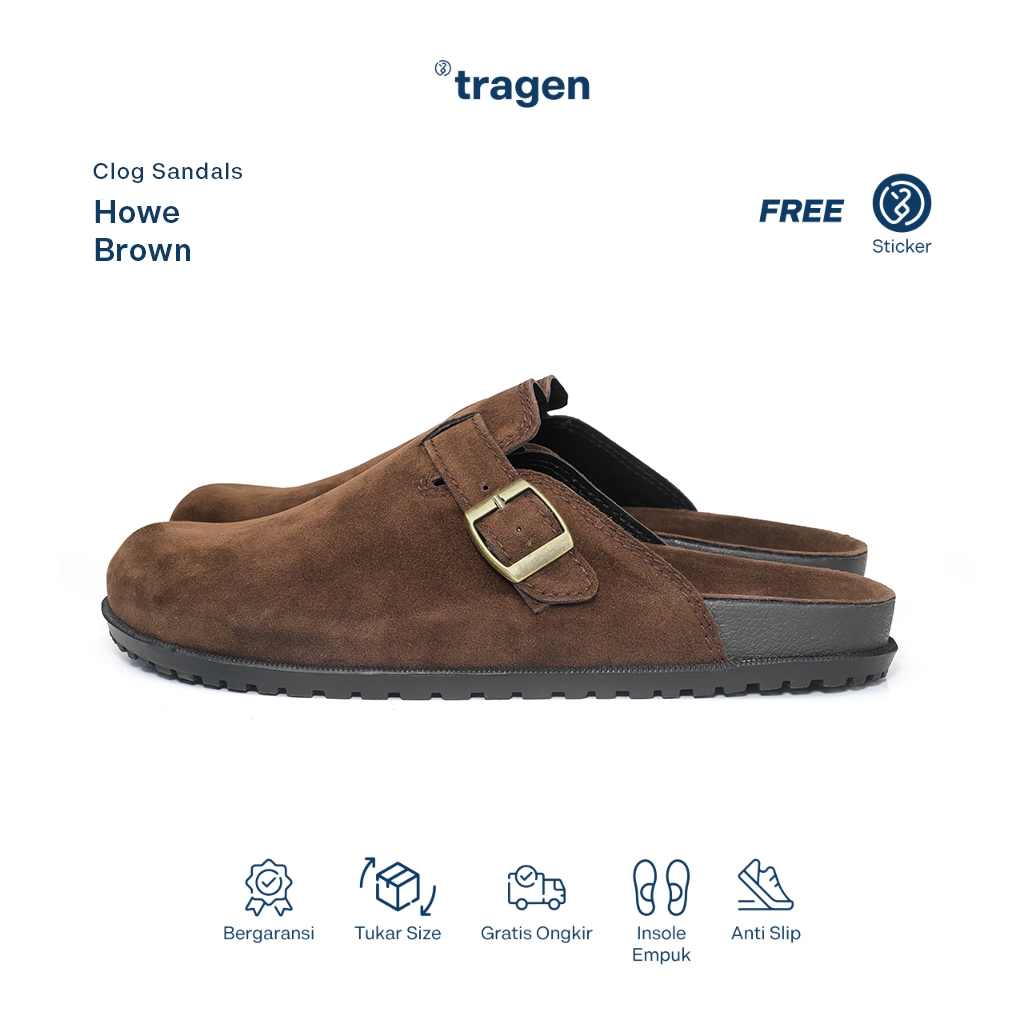 TRAGEN footwear Men's Casual Slop Sandals - Howe Brown | Shopee Malaysia