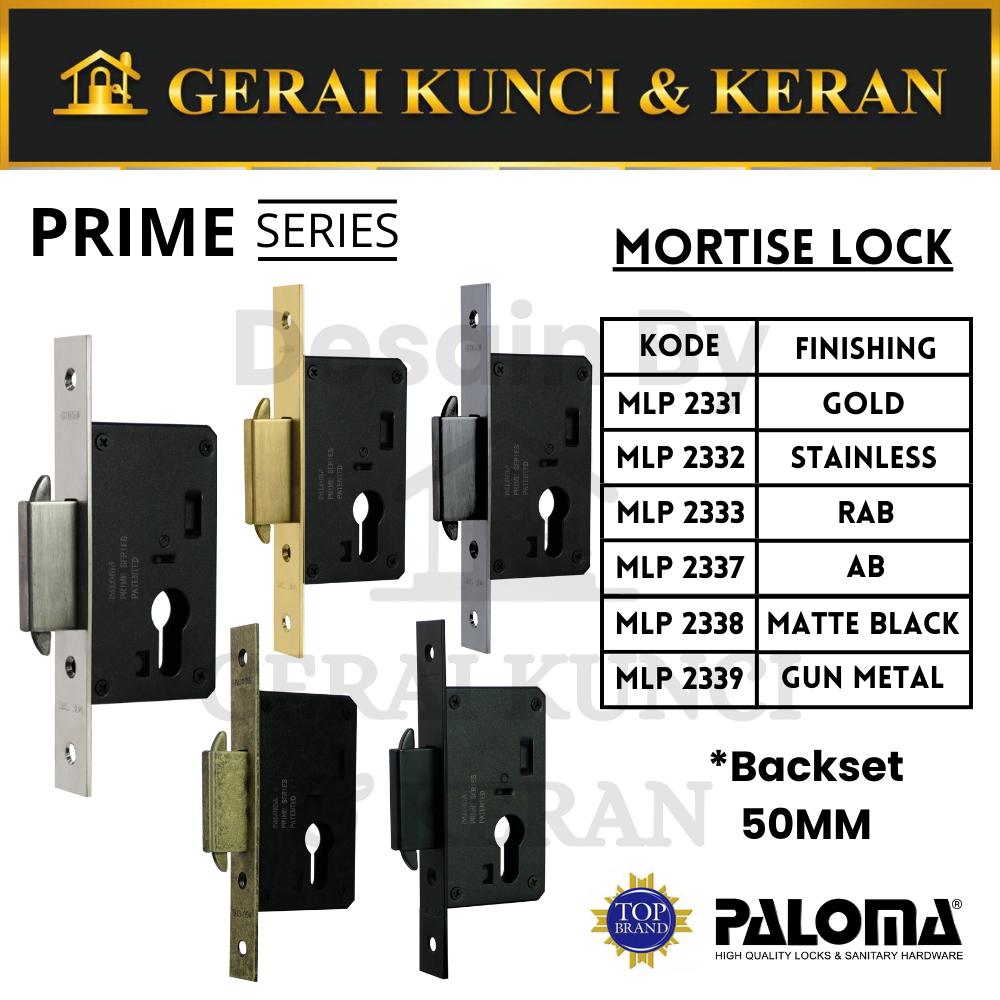 Paloma Sliding 50MM MLP 2331 2332 2333 2337 2338 2339 Mortise Lock Door ...