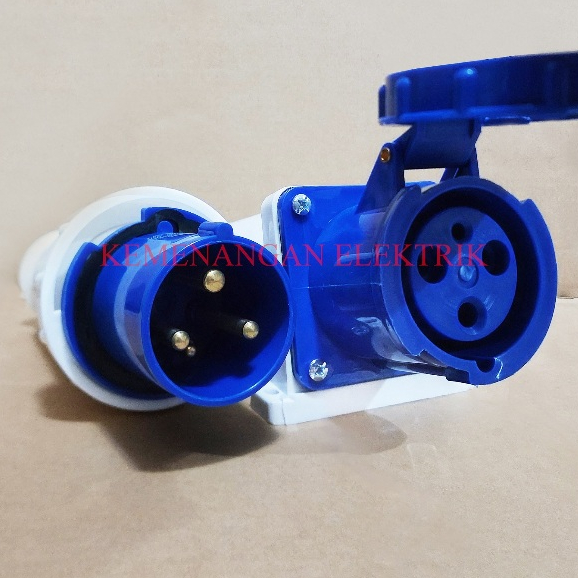 Fort SURFACE SOCKET MOUNTING + PLUG 3 PIN 2 PHASE 63A WATERPROOF SET | Shopee Malaysia