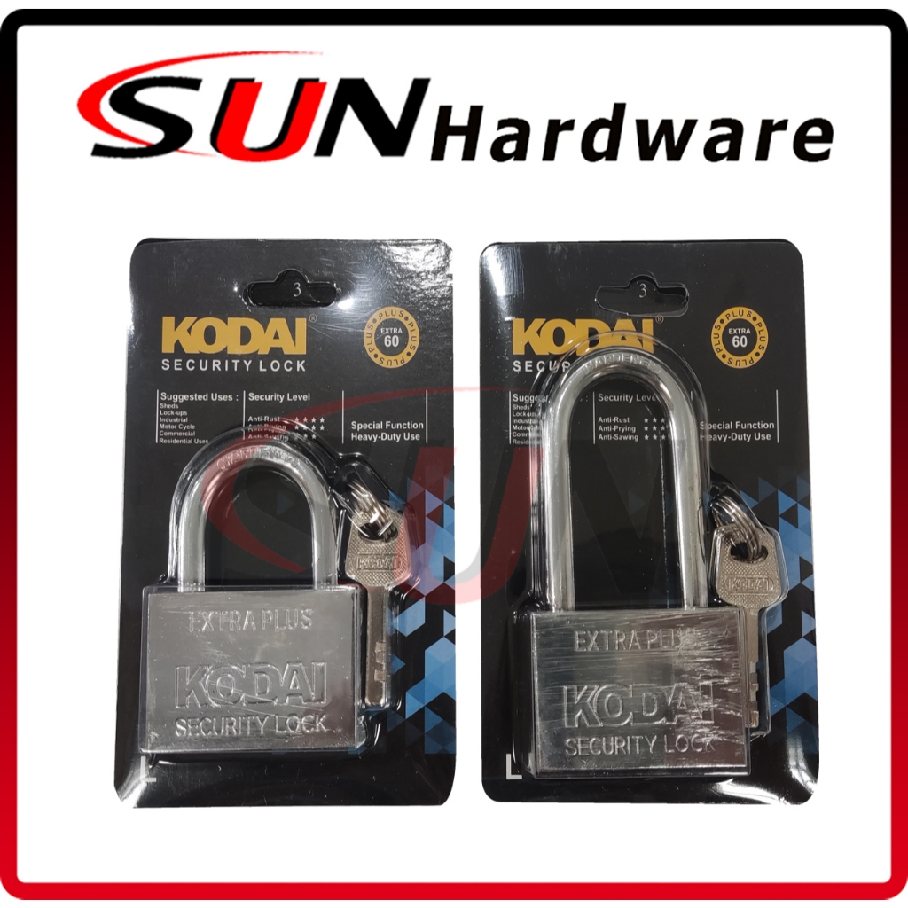 Fence Door Padlock 60 mm KODAI Long Short Neck Padlock Home Shop ...