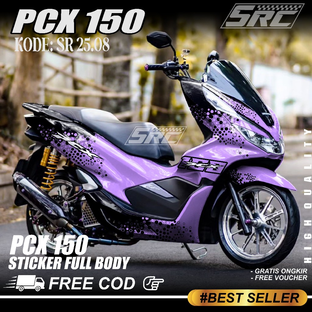 Honda PCX 150 Full Body Decal Sticker 2017 2018 2019 2020 2021 PCX 150 ...