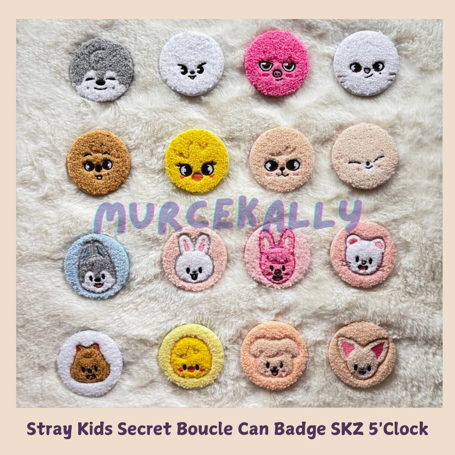 [LAST STOCK] Stray Kids Secret Boucle Can Badge SKZ 5'Clock | Shopee ...