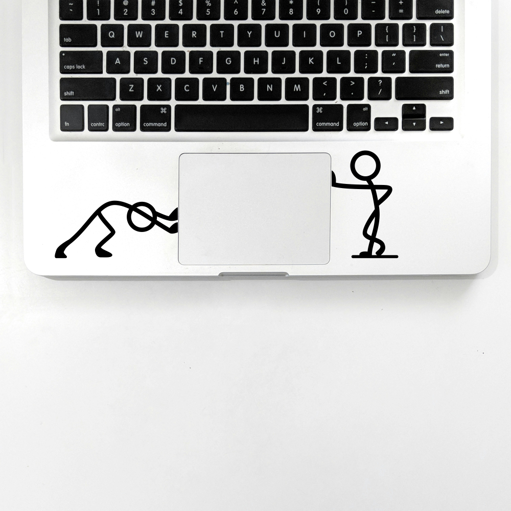 Stickman Push and Hold Sticker - Laptop Macbook Sticker | Shopee Malaysia