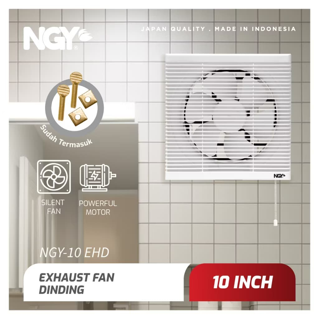 Nagoya NGY 10 EHD Wall Exhaust Fan 10 inches / Hexos Wall Exhaust Fan ...