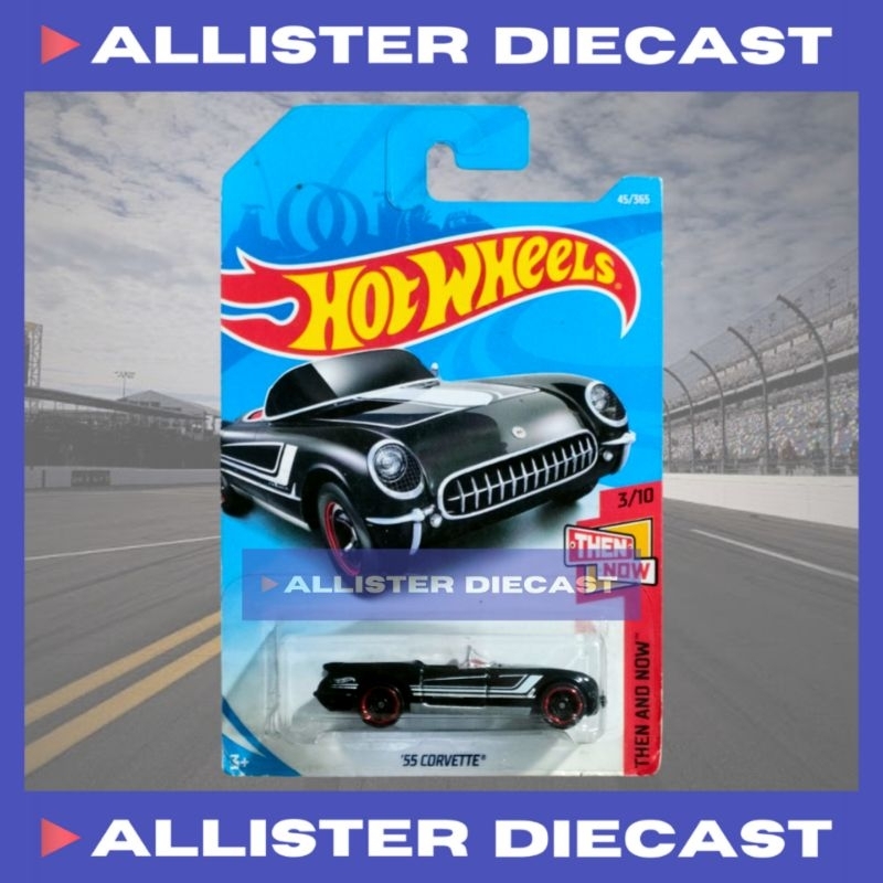 Hot Wheels 55 Corvette Black Hotwheels 55 Corvette HW Then And Now ...