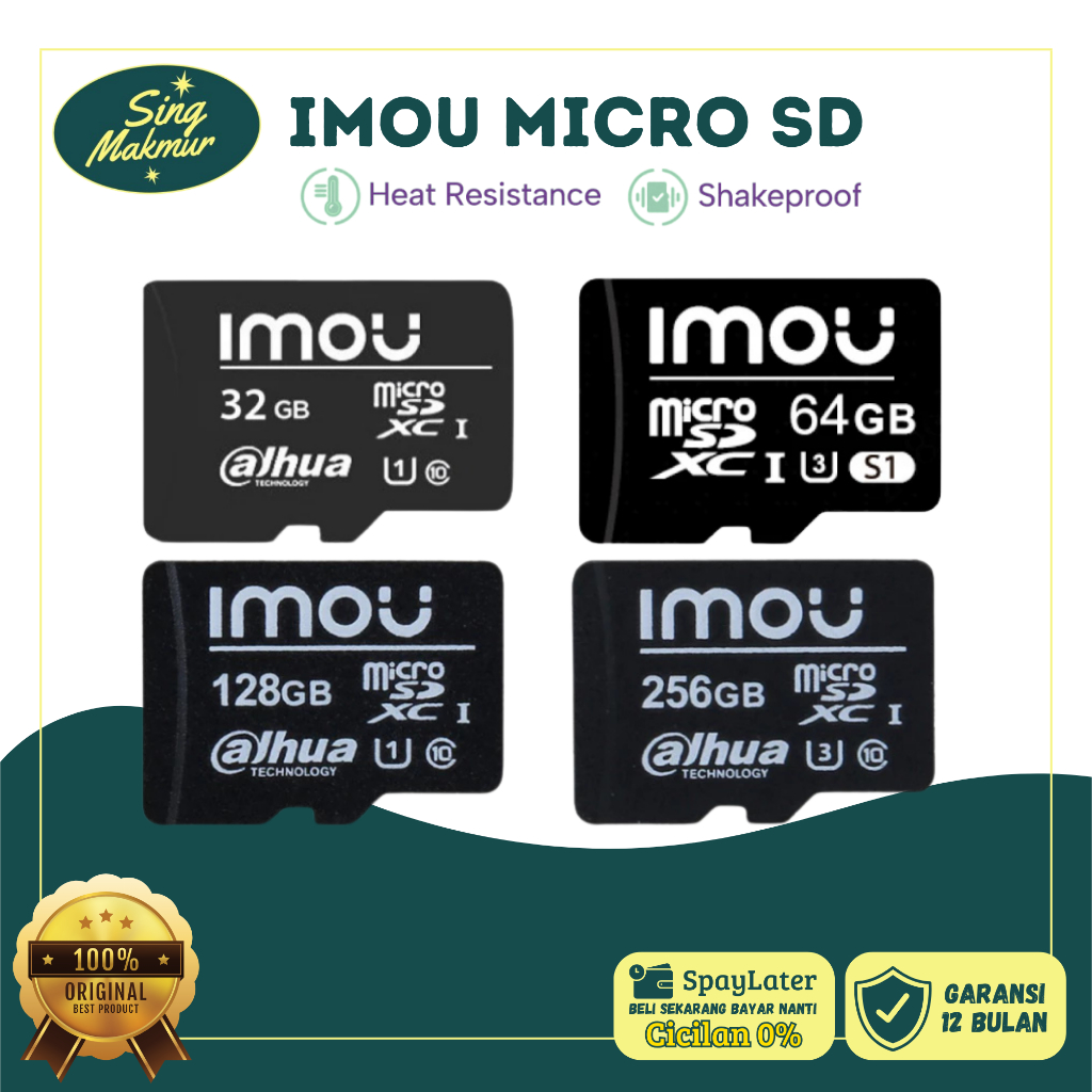 IMOU MicroSD | Micro SD HP | Micro SD CCTV | MEMORY CARD | Class 10 ...