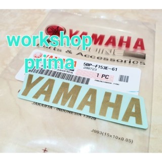 Gold Emblem Gold Yamaha Logo Sticker 3M No Cutting Width 2cm Length 8 ...