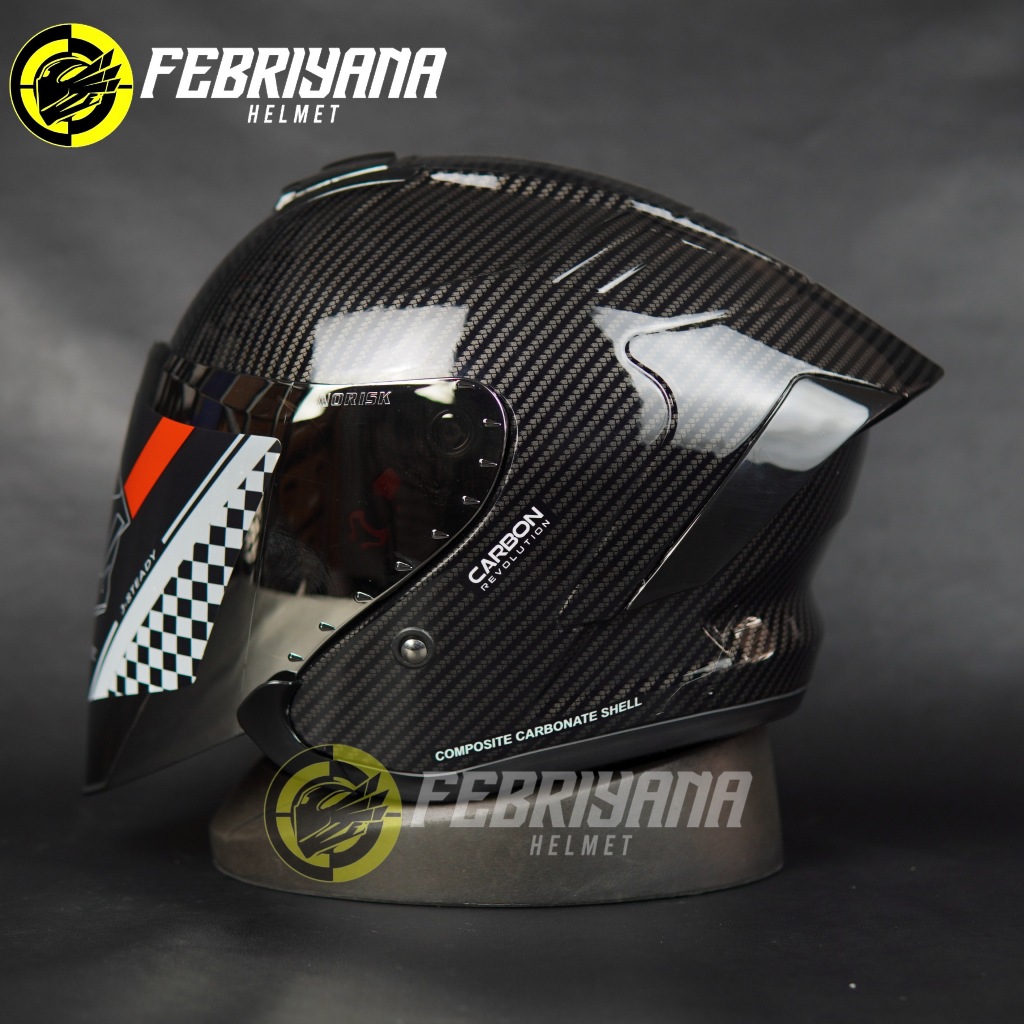 JS ARMOR CARBON MOTIF HANDLING VISOR SMOKE PACKAGE | Shopee Malaysia