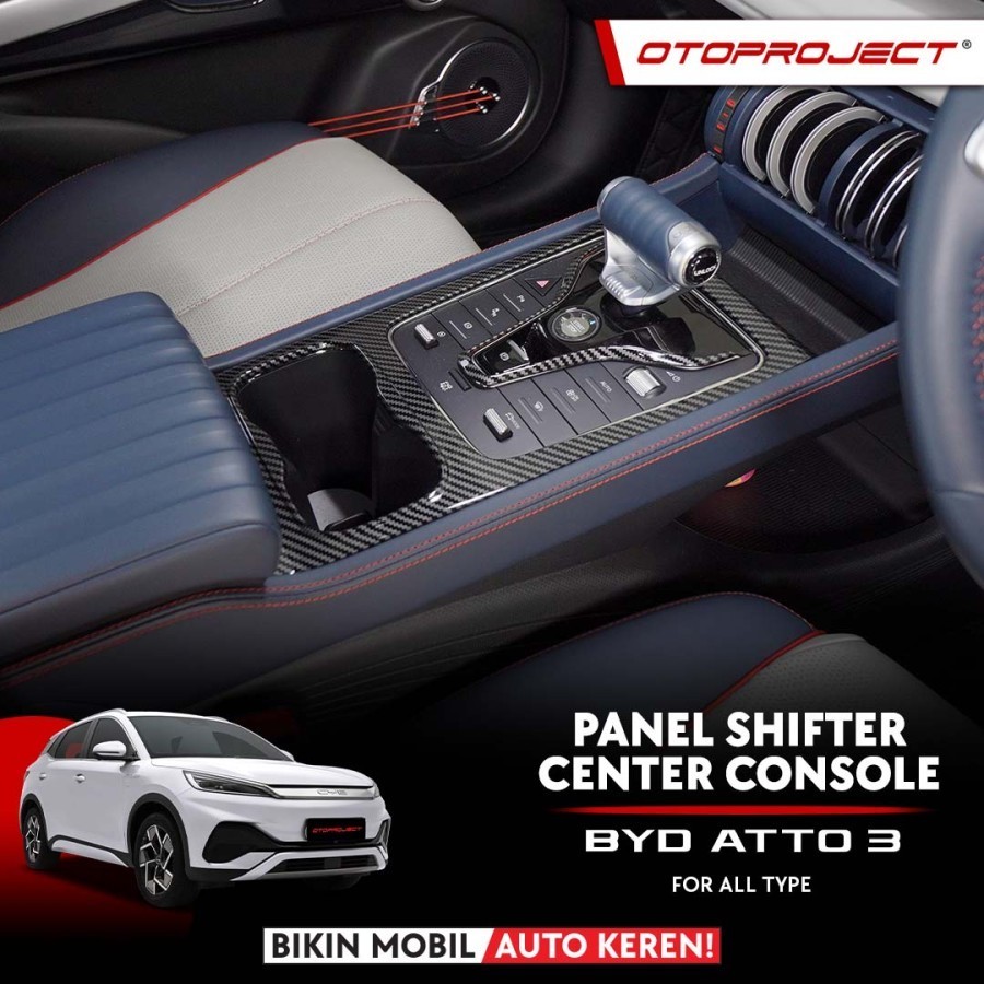 Otoproject - BYD ATTO 3 Car Center Console Shifter Panel Cover (All ...