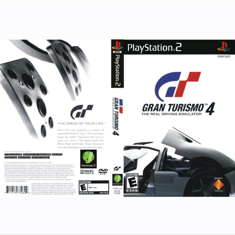 GAME PLAYSTATION 2 CD CASSTATION 2 - GRAN TURISMO 4 PS2 CD GAME CASSET ...