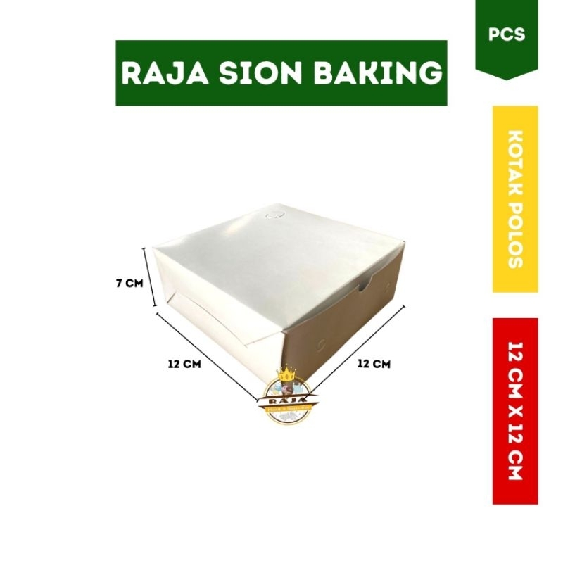 Cake Box / Plain Snack Box 12 CM x 12 CM x 7 CM | Shopee Malaysia