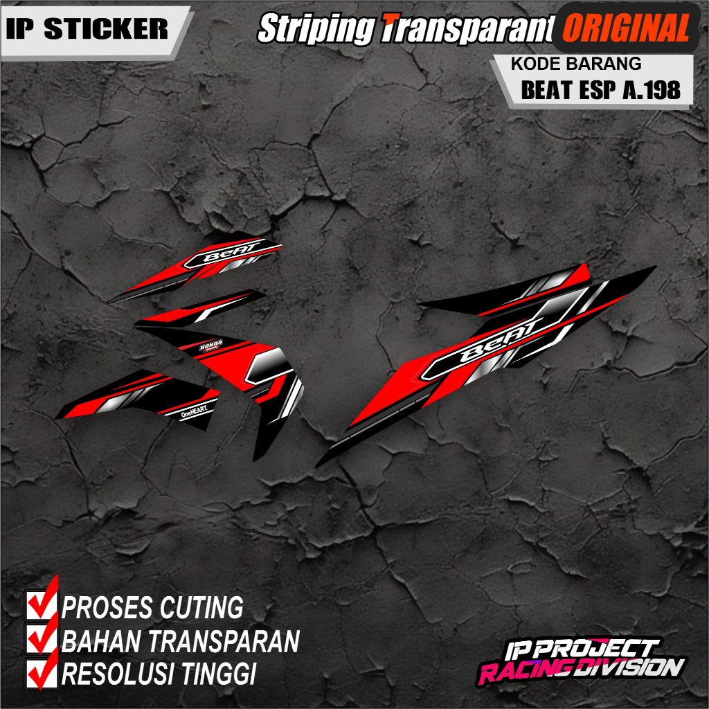 ORIGINAL STRIPING FOR HONDA BEAT ESP MOTORCYCLE HOLOGRAM AND ...