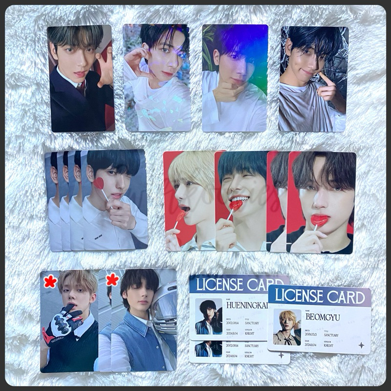 TXT Sanctuary Photocard Knight Lover Savior Soobin Taaehyun Hueningkai ...