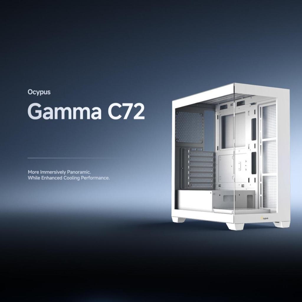 OCYPUS GAMMA C72 WHITE MID TOWER PC CASE CASING GAMING CHASSIS | Shopee ...