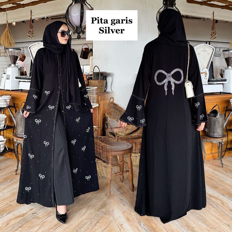 MATA HITAM Black Ribbon Abaya Teenage Gamis Blink Eyes Luxurious Busui ...