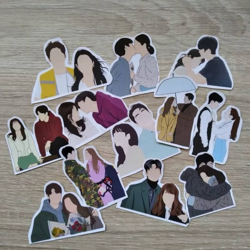 12pcs couple sticker / korean deco sticker / aesthetic sticker / bujo ...