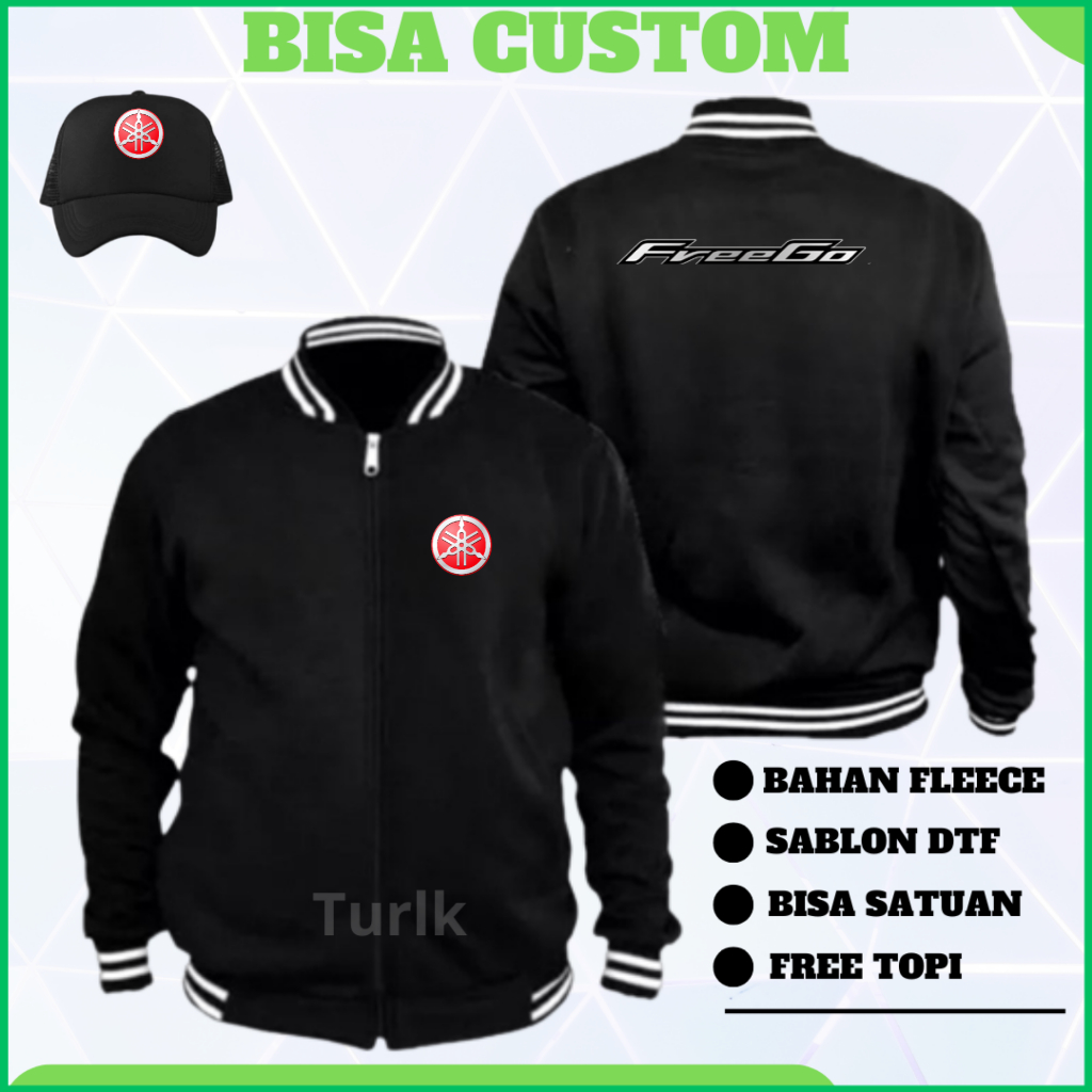 Yamaha Freego Jacket Custom Freego Varsity Jacket | Shopee Malaysia