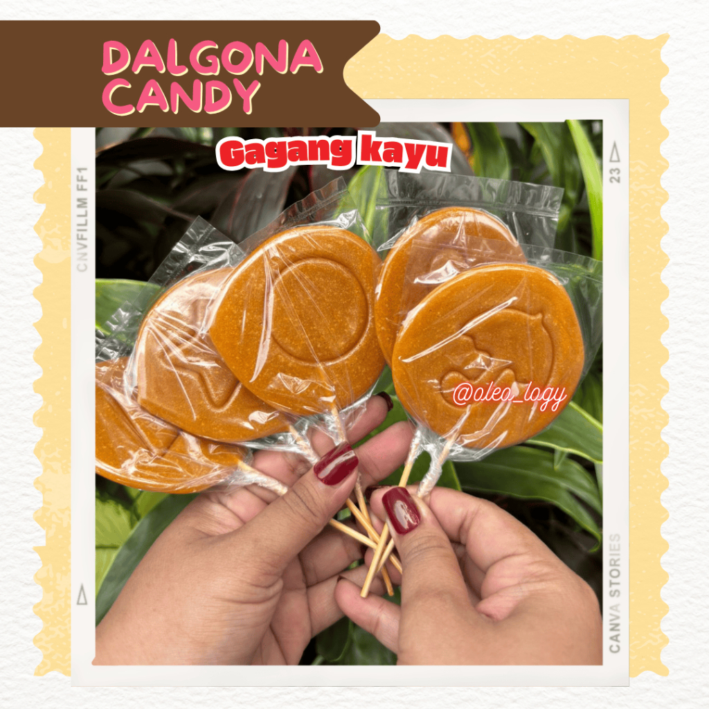 Dalgona candy squid game with handle / viral dalgona candy | Shopee ...