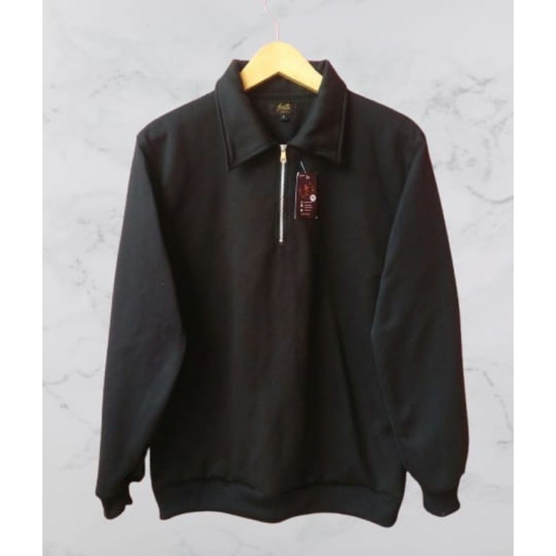 Plain Half Zipper Sweater/Halfzip Premium Basic Sweatershirt/Half ...
