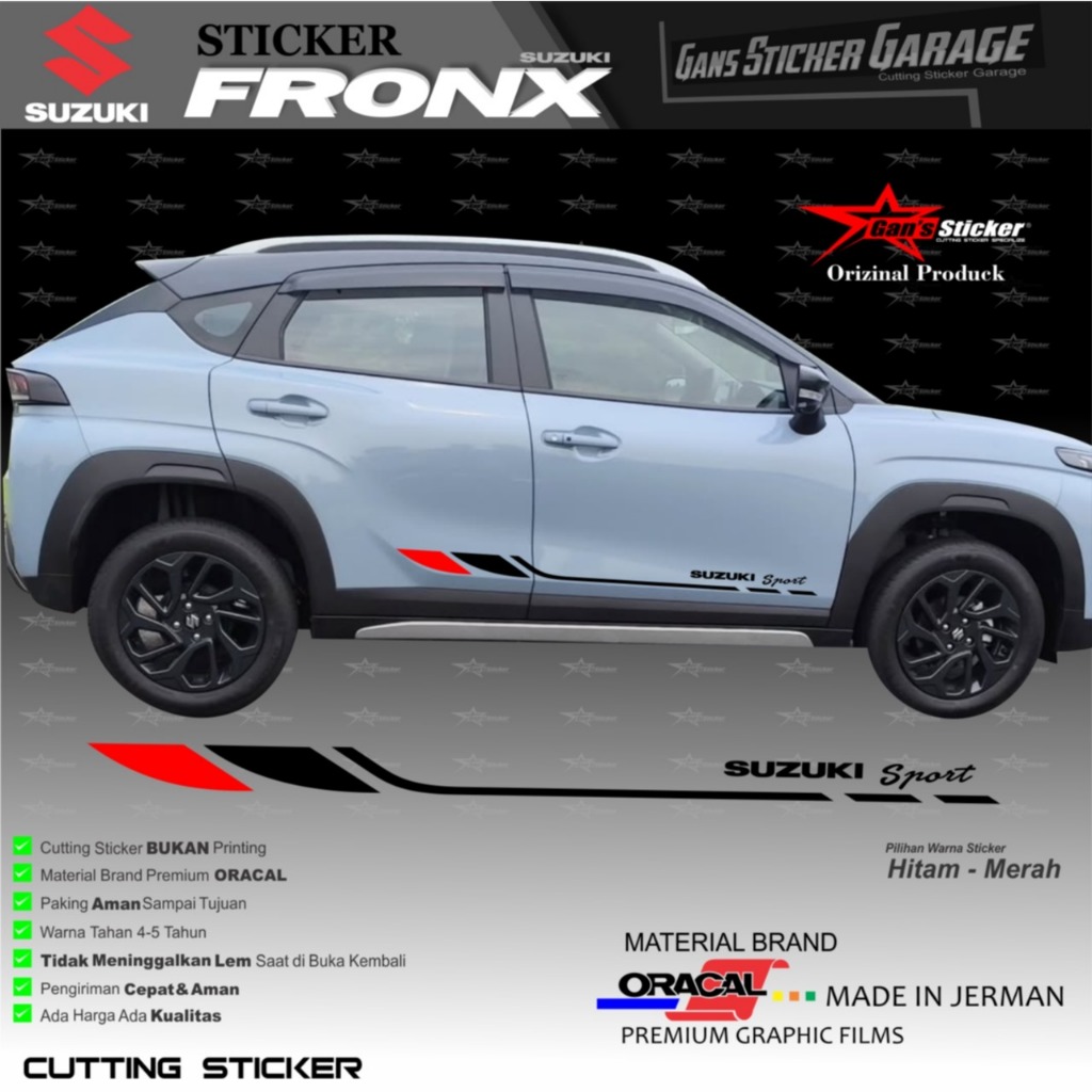 Suzuki FRONX Sticker Suzuki FRONX car accessories | Shopee Malaysia