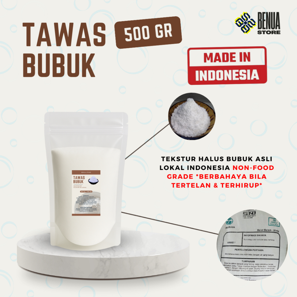 Alum Powder Smooth Aluminum Sulfate 500 gr / Natural Alum Powder ...