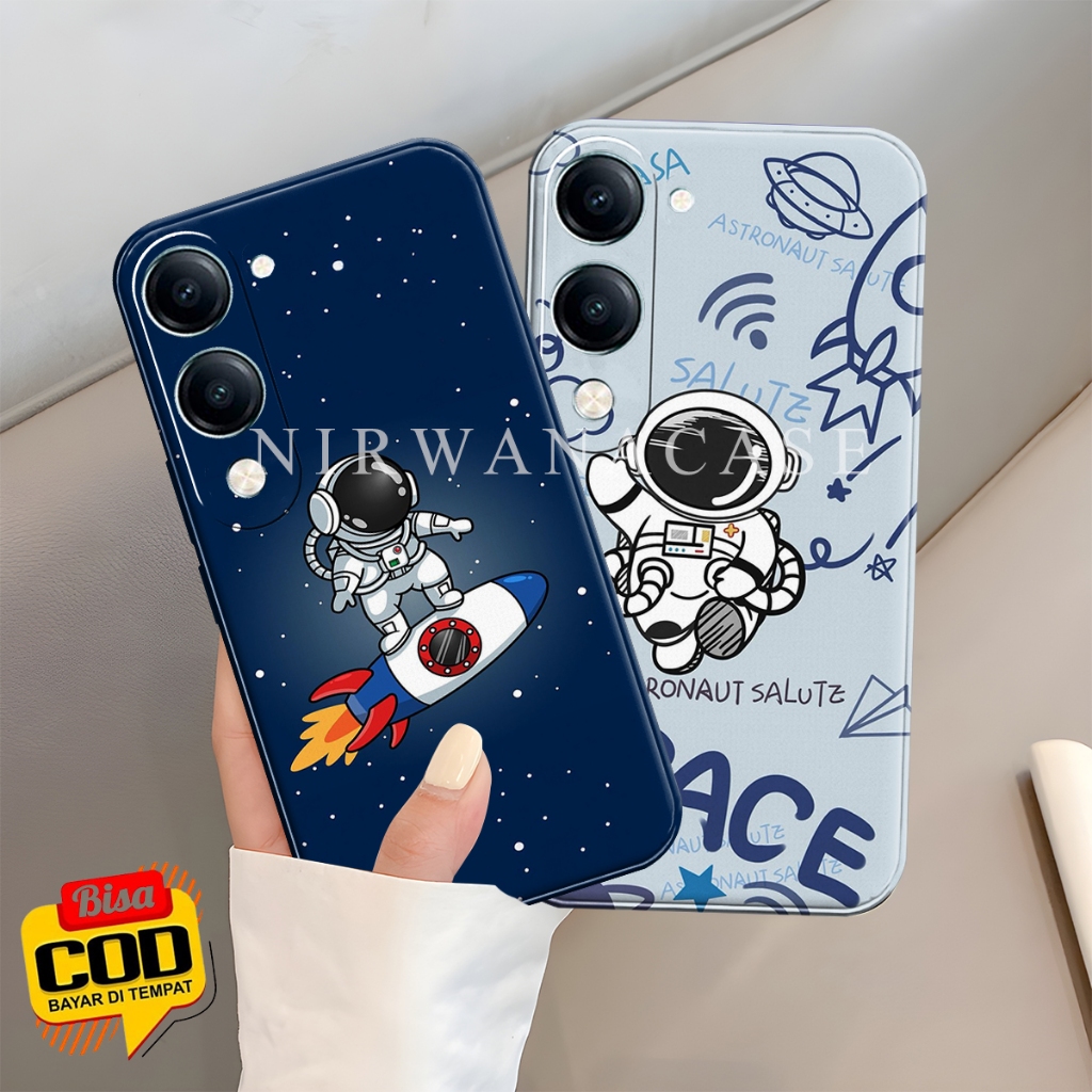 Vivo Y04 4G / Y29S 4G 2025 Hp Casing with Astronaut Motif Flexible Pro ...