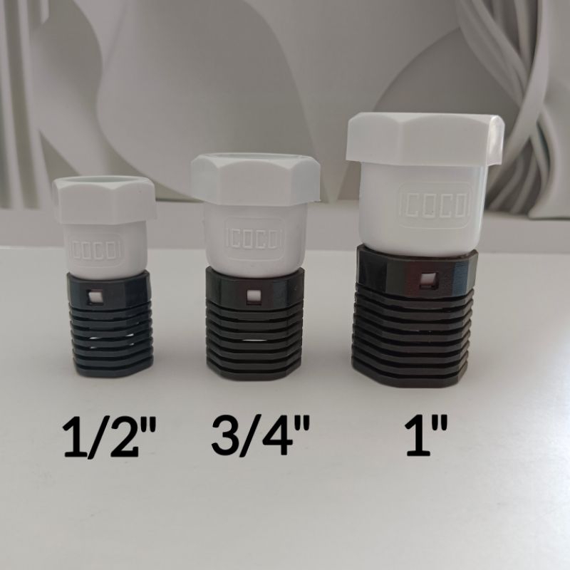 COCO PVC FOOT VALVE 1/2, 3/4 AND 1 INCH COCO PVC VALVE FOOT | Shopee ...