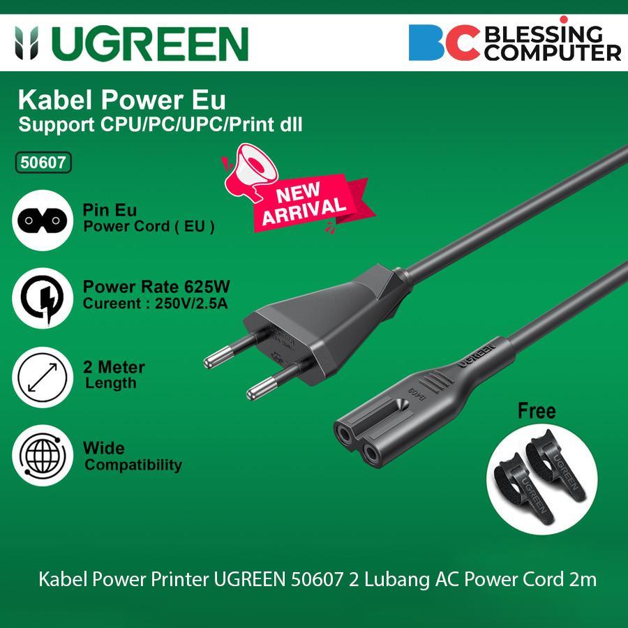 UGREEN 50607 Printer Power Cable 2 Holes AC Power Cord 2m | Shopee Malaysia