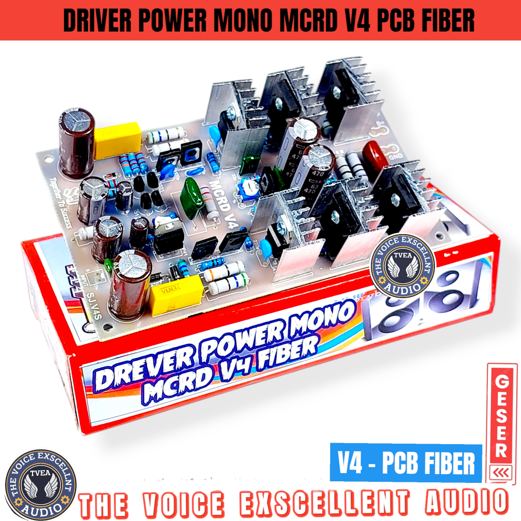 MCRD V4 FR4 Fiber Driver Kit / Mono Low Sub Power Amplifier | Shopee ...