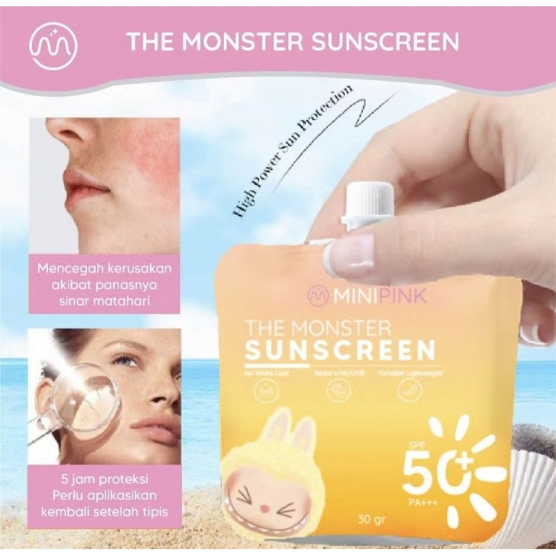 MINIPINK Sunscreen Mini Labubu The Monster SPF 50+ PA+++ 30g MP028 ...
