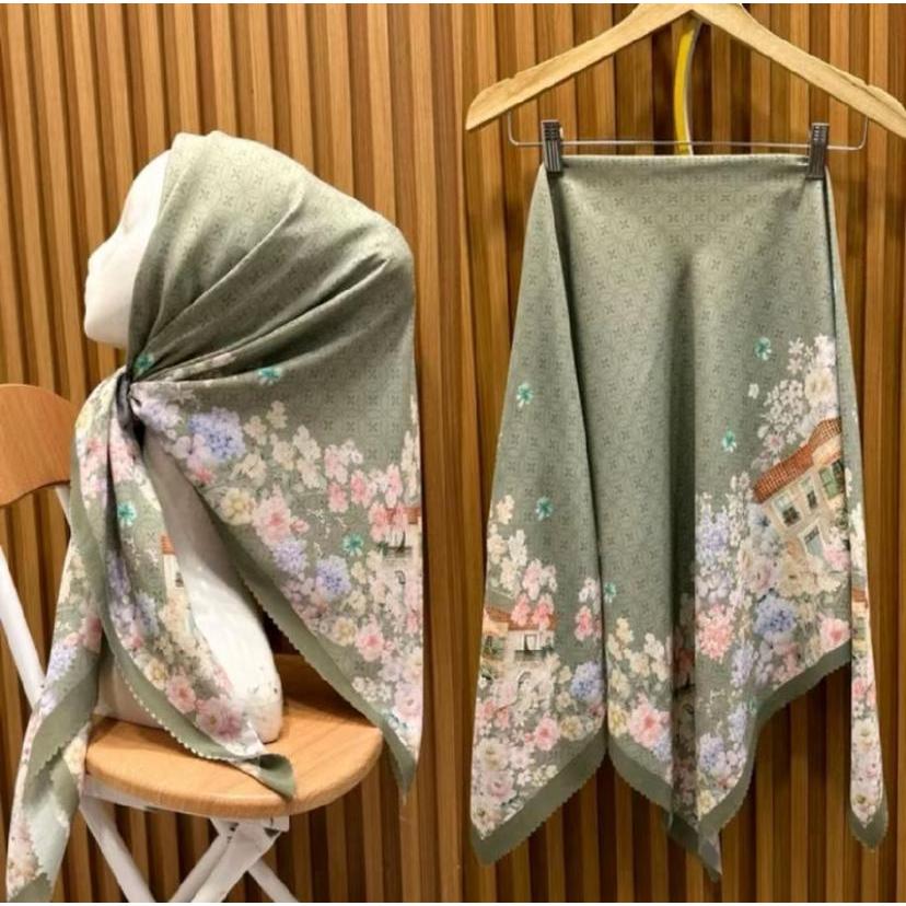 Patricia House Home Series Voal Laser Cut Flower Motif Square | Shopee ...