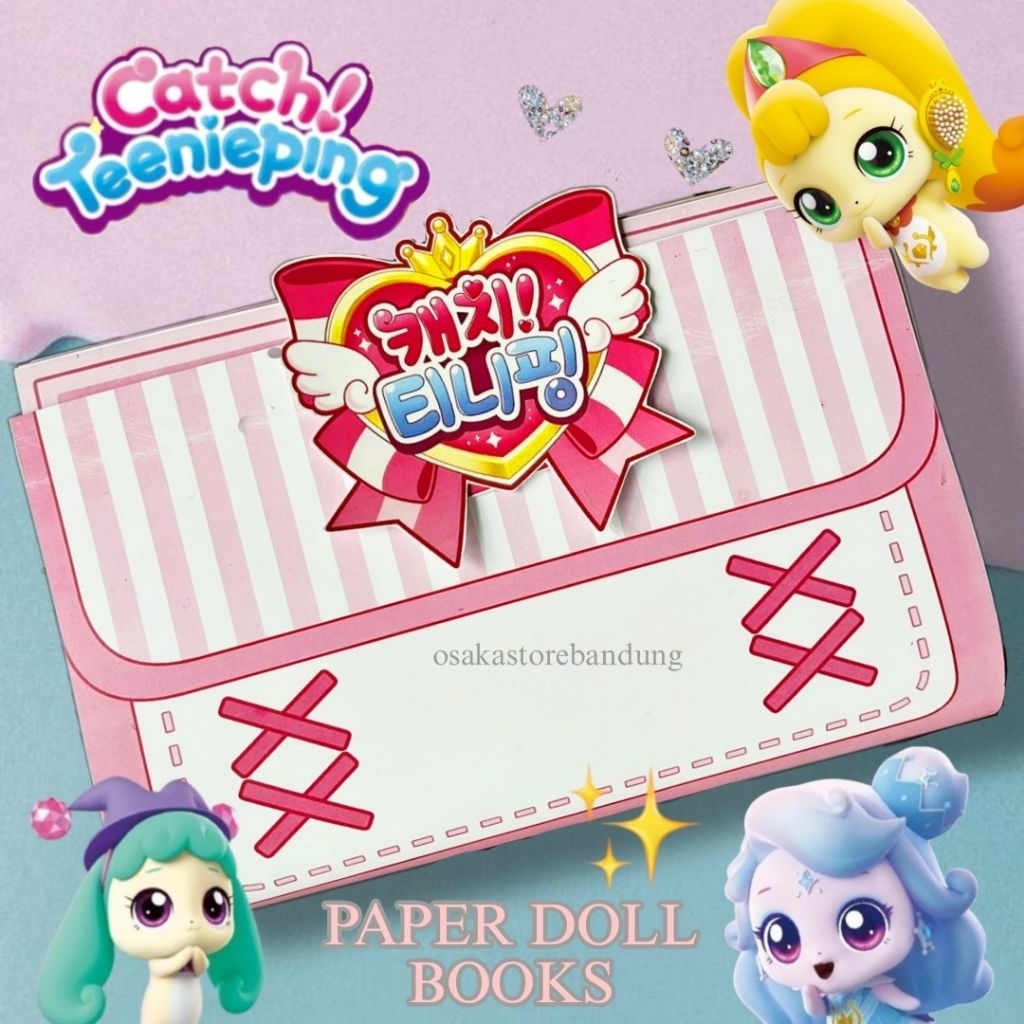 CATCH TEENIEPING PAPER BOOKS DOLL BAG EXCLUSIVE DOLL play book | Shopee ...