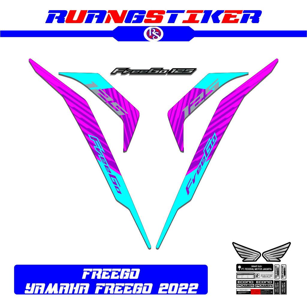 YAMAHA FREEGO STRIPING MOTIF 2 / YAMAHA FREEGO / FREEGO STICKERS ...
