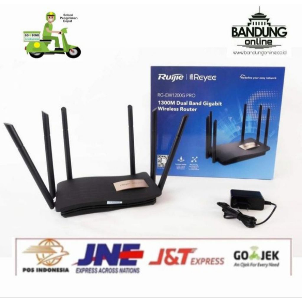 RUIJIE Reyee RG-EW1200G Pro 1300M Dual Band. Gigabit Wireless Router ...