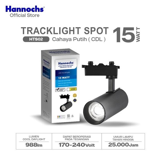 CAHAYA Hannochs LED Spotlight Projector Track Light HTS02 White 15W 24D ...