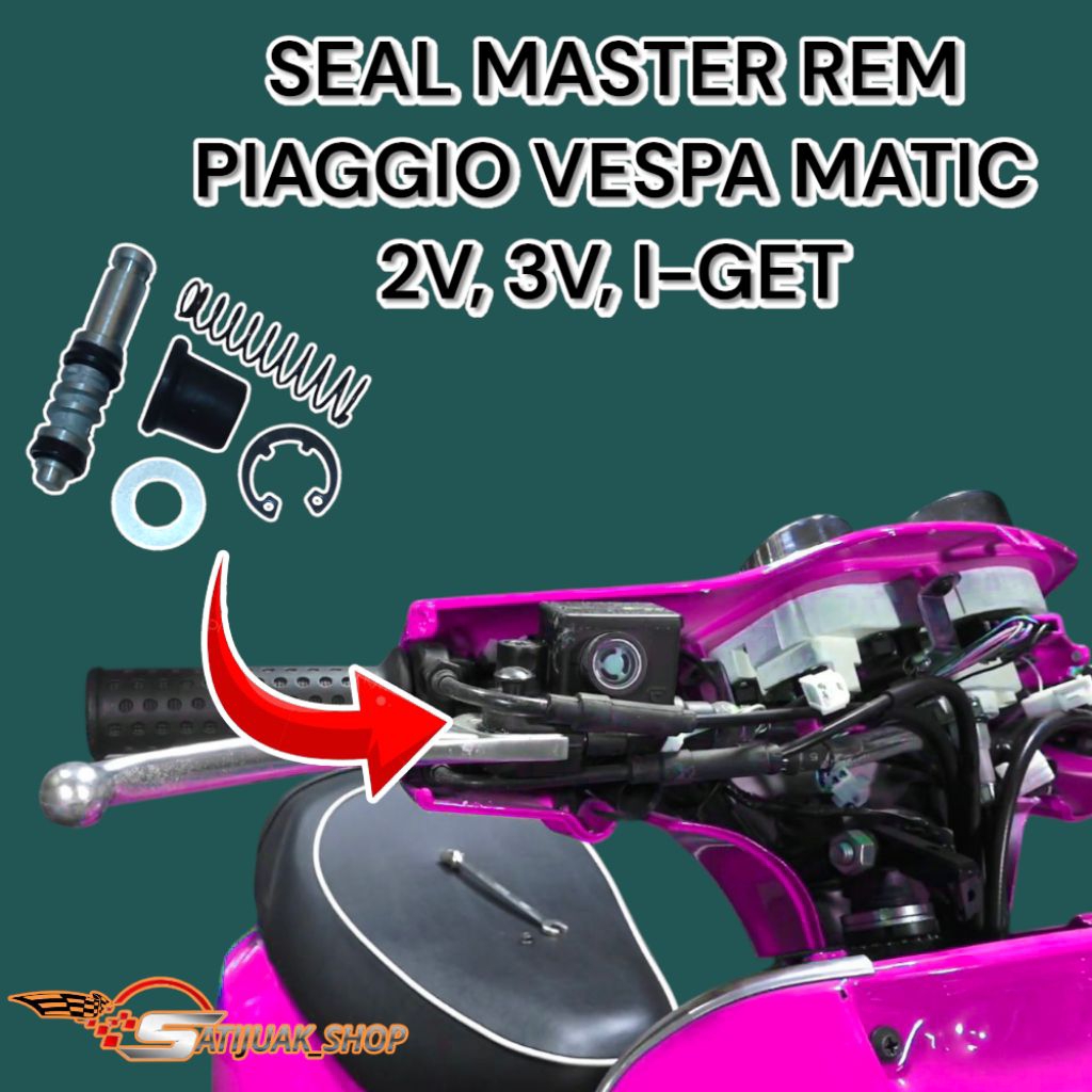 PIAGGIO BRAKE MASTER SEAL SCOOTER VESPA MATIC GTS, SPRINT, PRIMAVERA ...