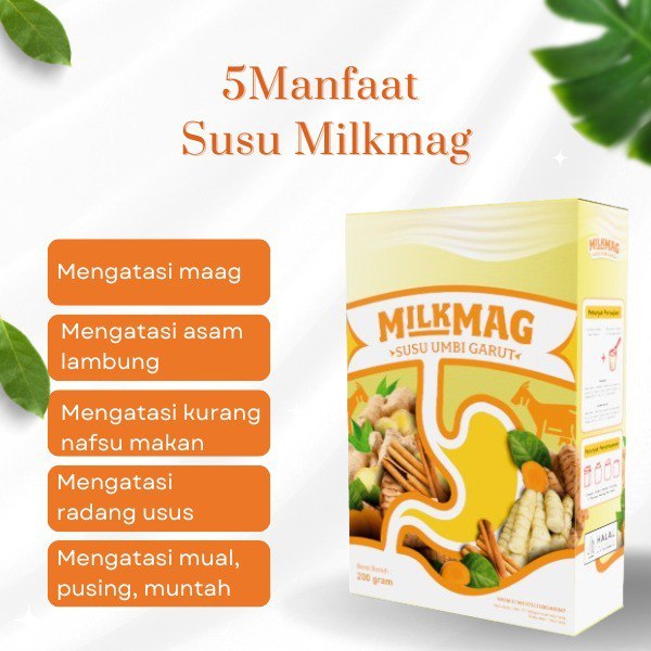 Milkmag Herbal Goat's Milk Garut Tuber Relieves Ulcer Gerd Stomach Pain ...