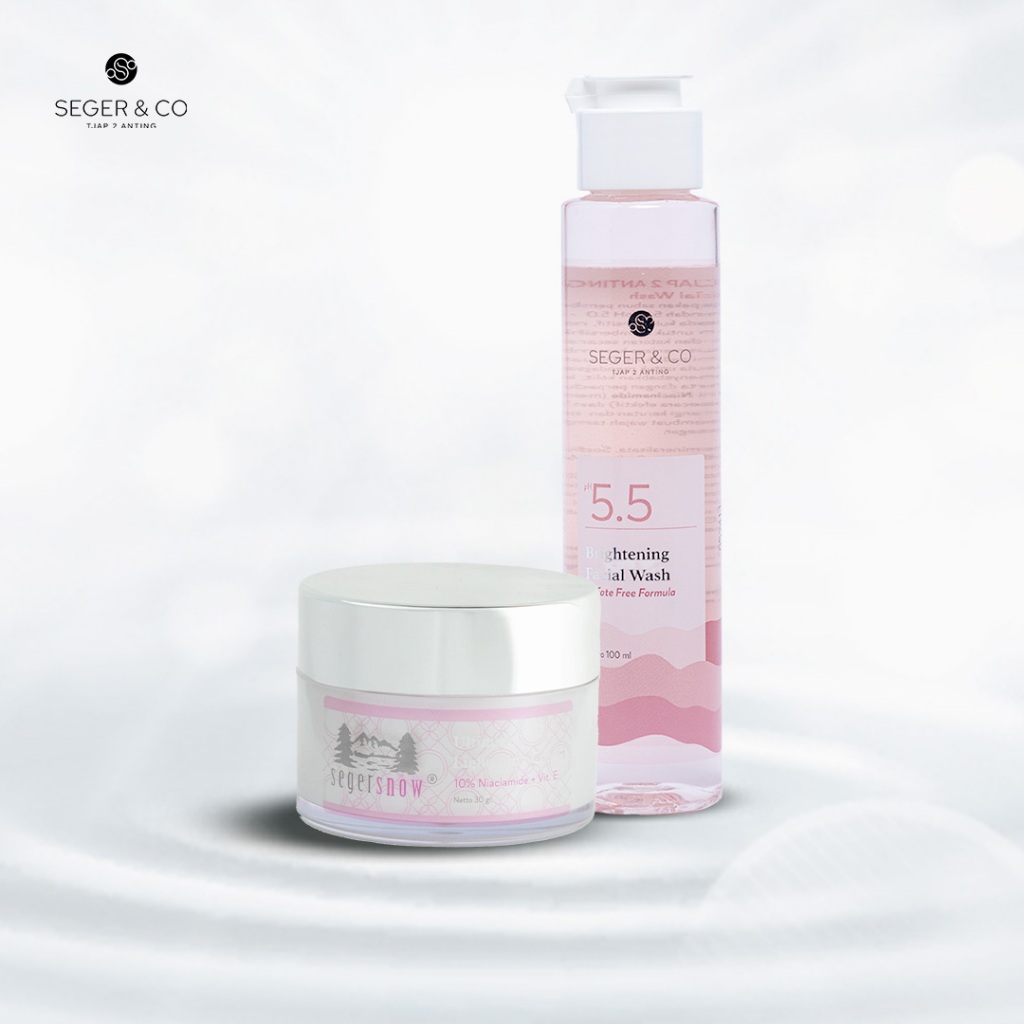 Seger Snow Bundle 2in1 | Brightening Facial Wash 100ml & Ultimate ...
