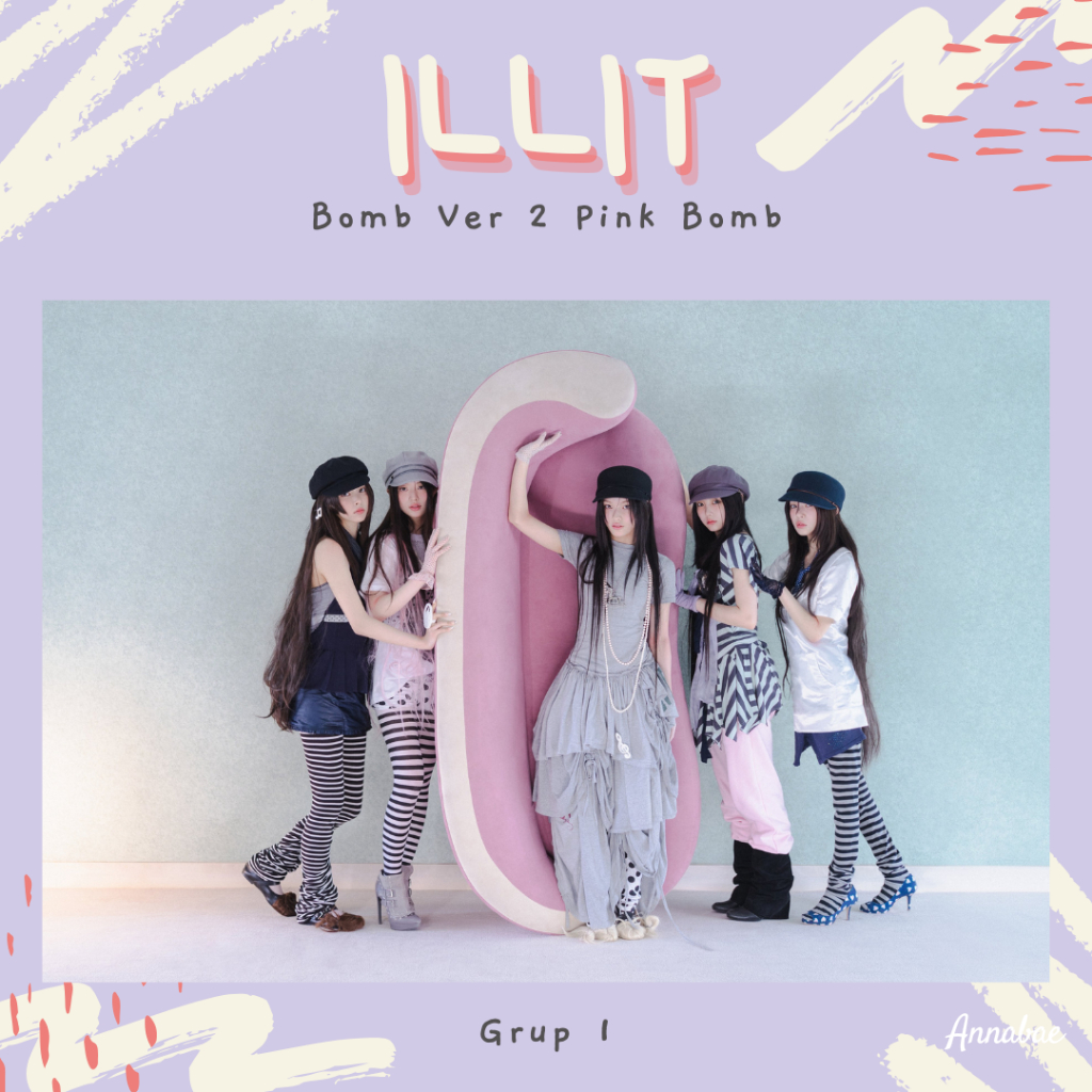 ILLIT Bomb Ver 2 Pink Bomb Poster | Shopee Malaysia