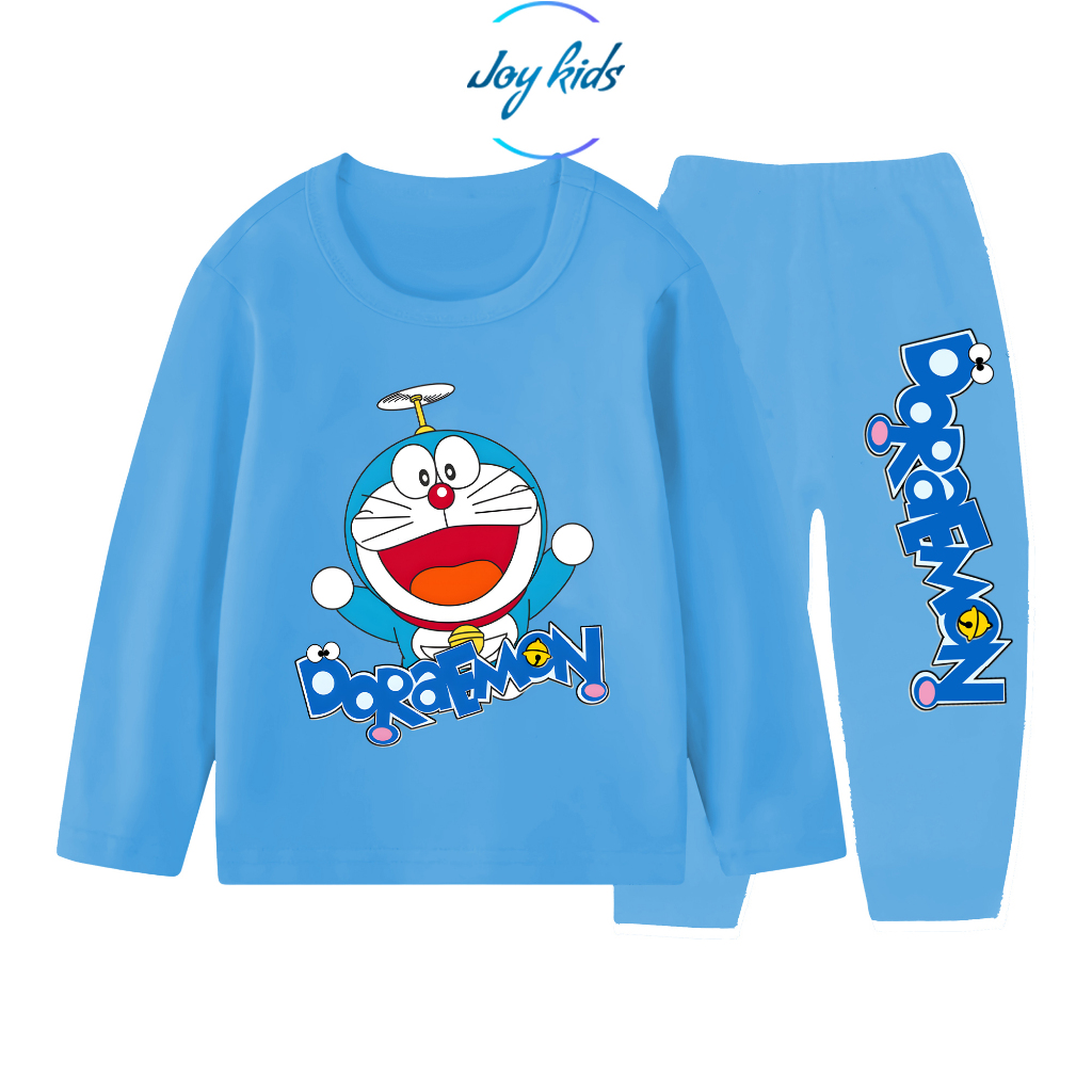 Joy Kids Doraemon Long Sleeve Pajama Set for Children Ages 1-10 Years ...