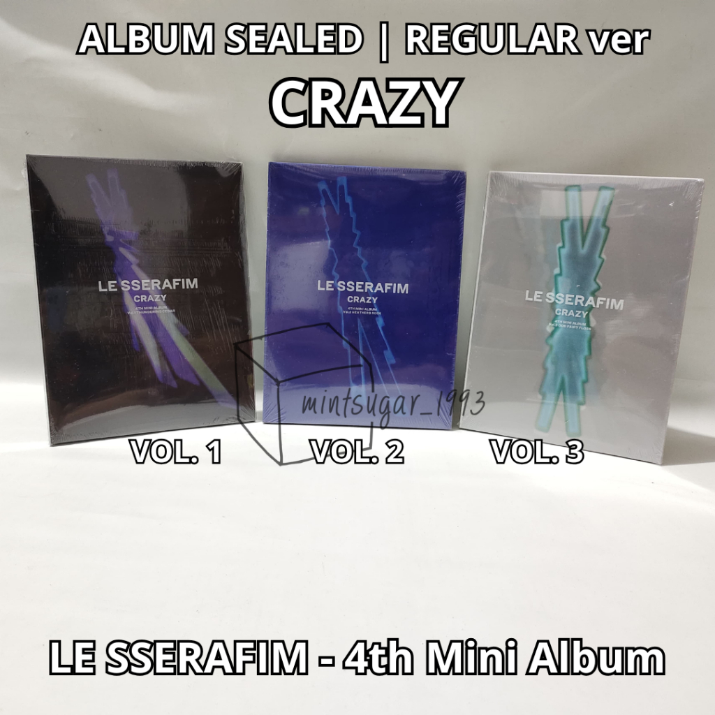 [ Ready SEALED NEW OFFICIAL ] LE SSERAFIM - 4th Mini Album [ CRAZY ...
