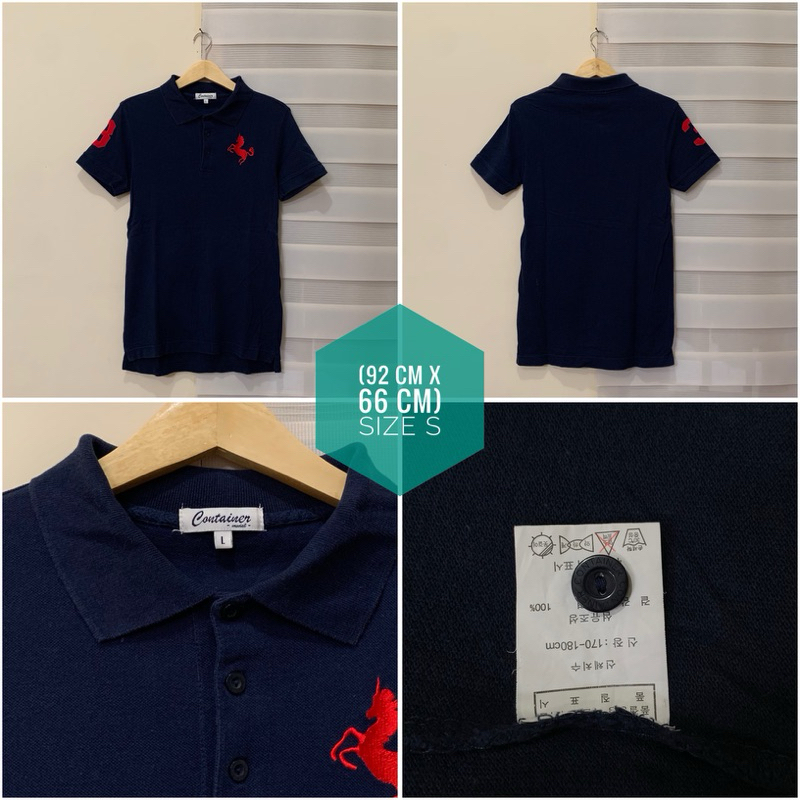 Original Navy Container Poloshirt | Shopee Malaysia