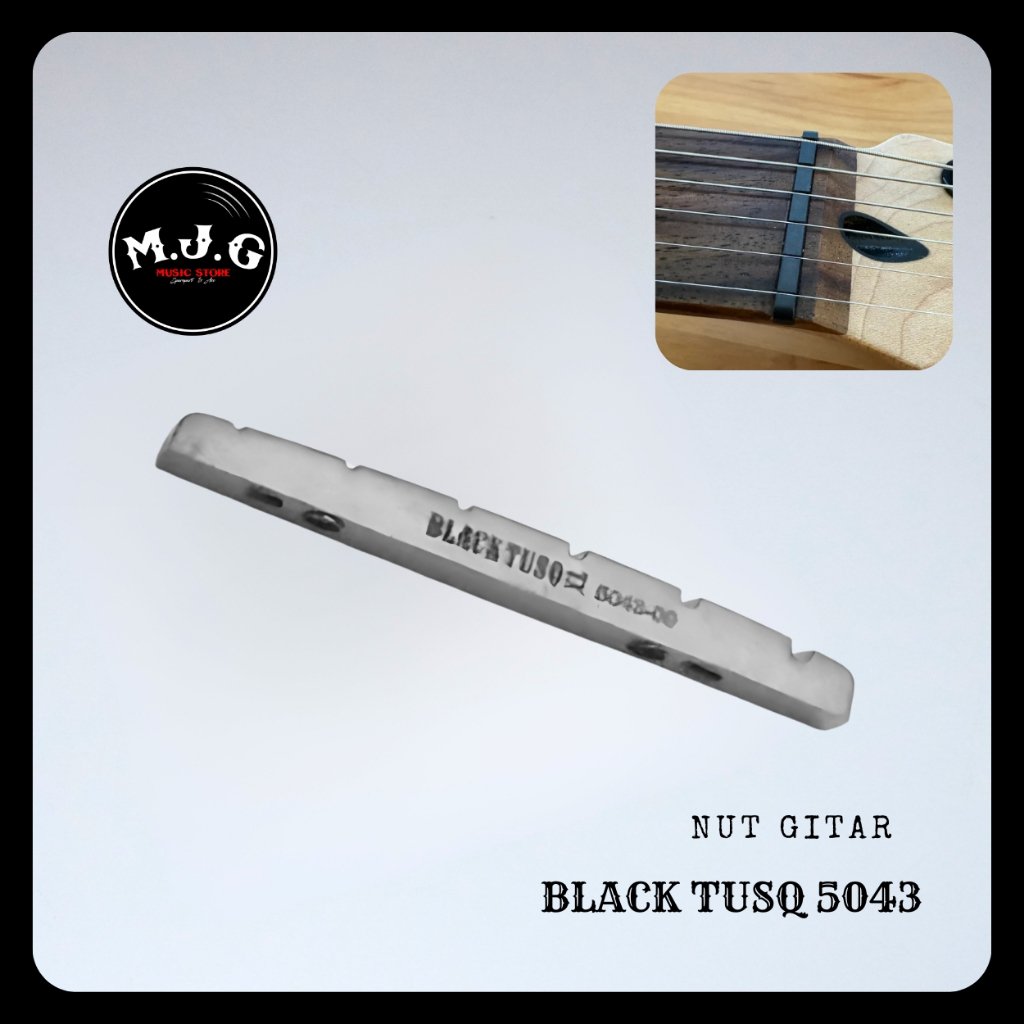 Black tusQ graphtech 5043 electric guitar nut for stratocaster ...