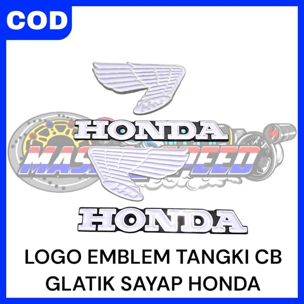 Cb WING TANK EMBLEM GLATIK LOGO TENGKI HONDA CB 100 IMPORTED TANKI ...