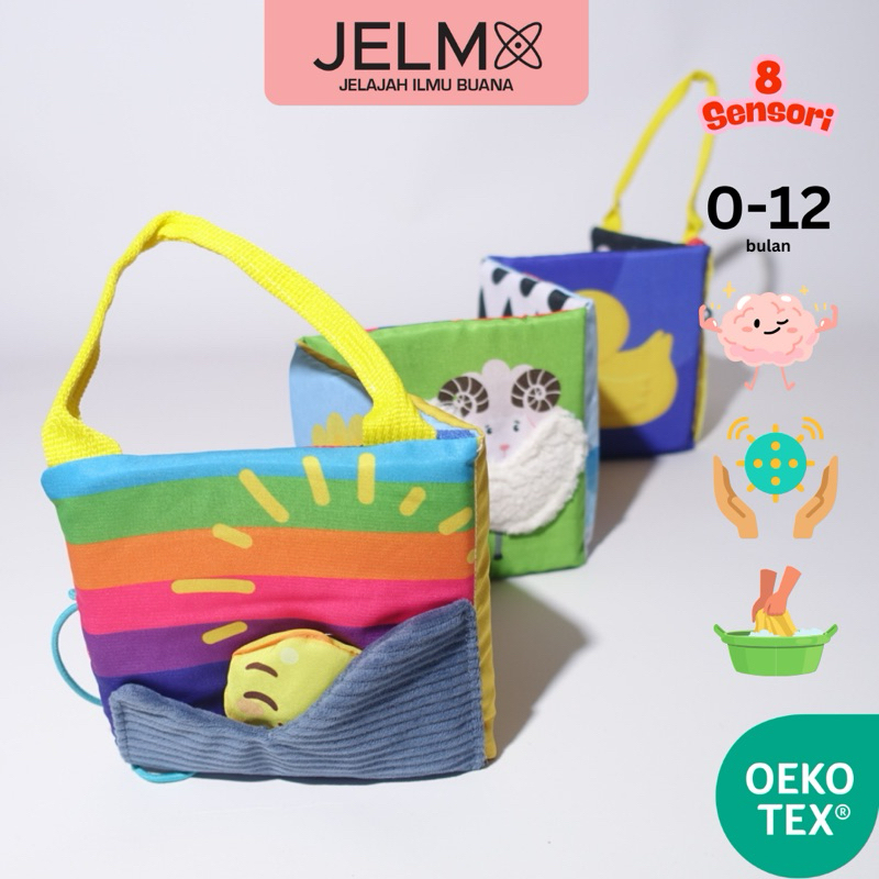 Jelma Busy Book Soft Sensory Book High Contrast | Sensory Motor ...